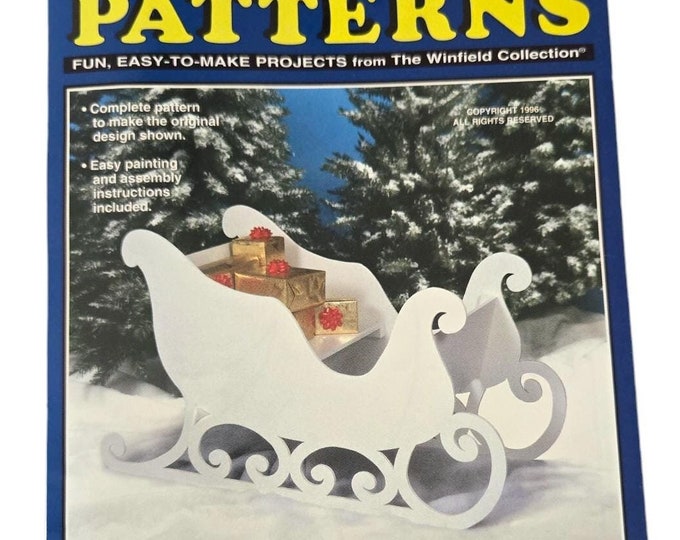 FULL Size Santas SLEIGH Woodworking Pattern Woodcraft Pattern, the ...