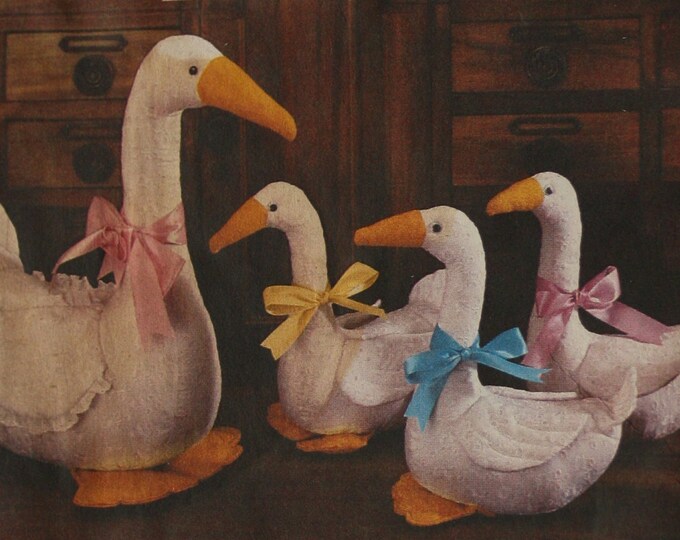 Simplicity 6721 GEESE Patterns Stuffed Goose LARGE and SMALL Size ...