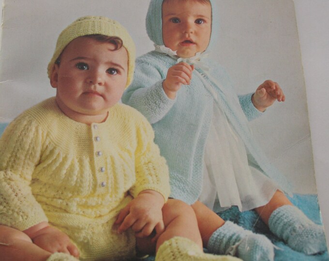 Patons Beehive 117 BABY Knitting Crocheting Patterns Includes Baby ...