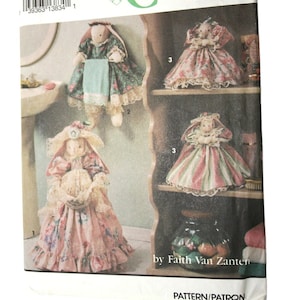 COUNTRY Bunnies Sewing Patterns for Bathroom Towel Holder, Bunny Cover ...