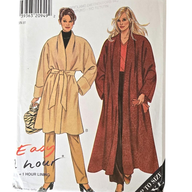 Wrap Coat Pattern - Etsy