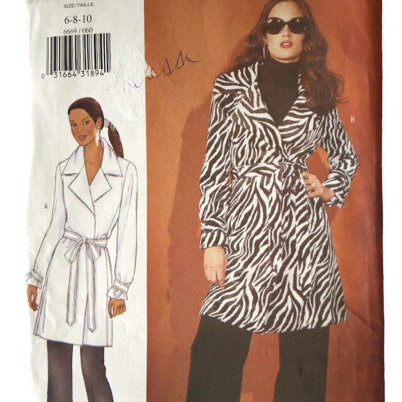 Wrap Coat Pattern - Etsy