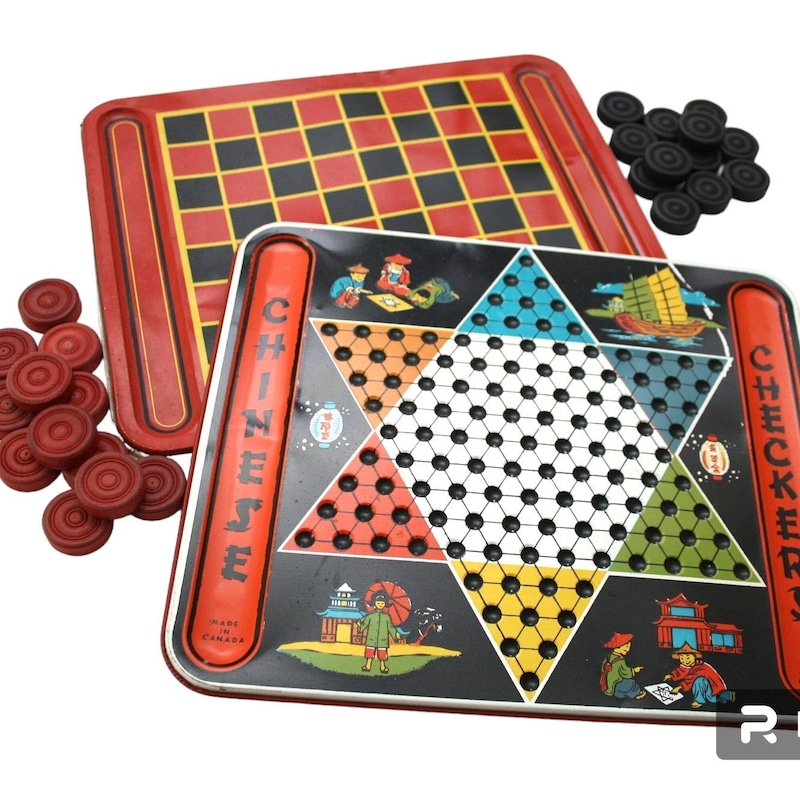 Chinese Checkers Tin - Etsy