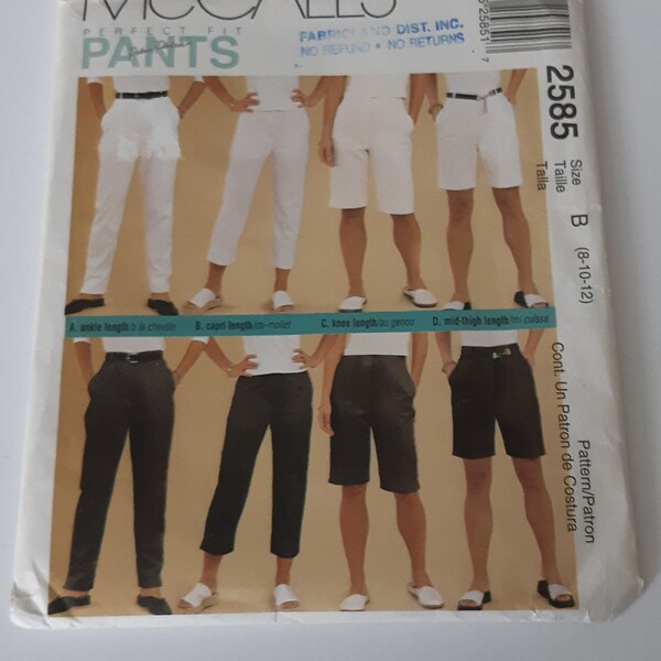 Capri Pants Pattern - Etsy