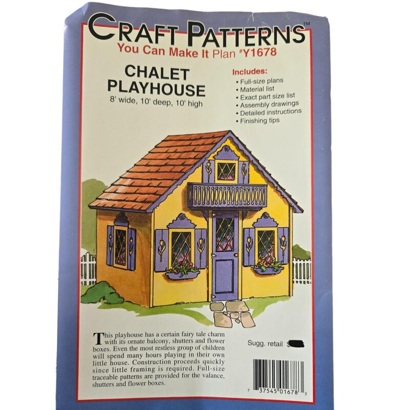 Playhouse Pattern - Etsy