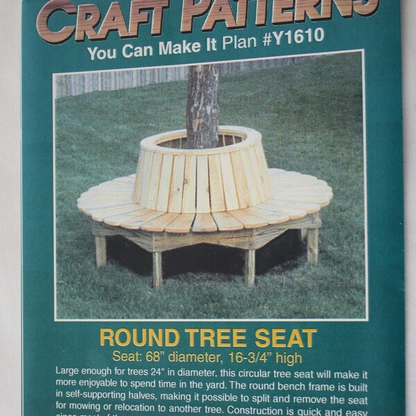 Tree Bench Plans - Etsy