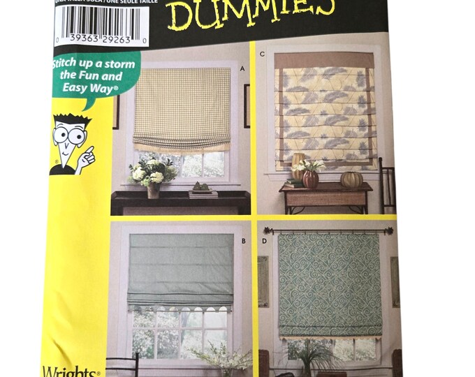 ROMAN SHADE Pattern 4 Styles UNCUT Simplicity 4357 Diy Window ...