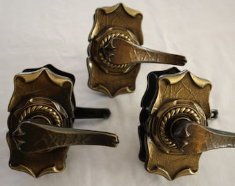 Antique Gold Door Handles - Etsy