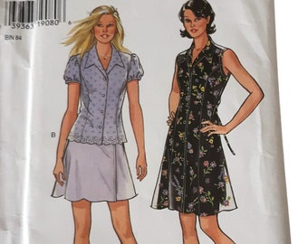 6757 New Look Sewing Pattern EASY Halter Jumpsuit and Halter Dress in ...