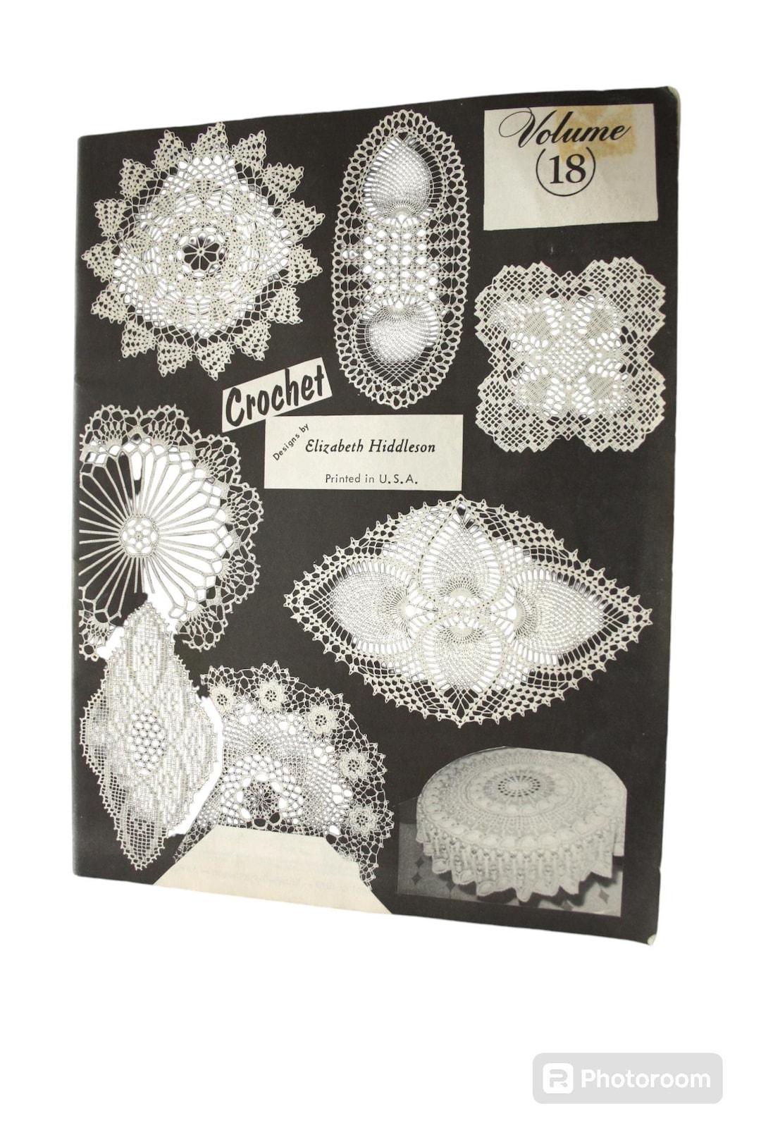 Elizabeth Hiddleson BOOK Volume 18 Crochet Pattern Book Doilies, Table ...
