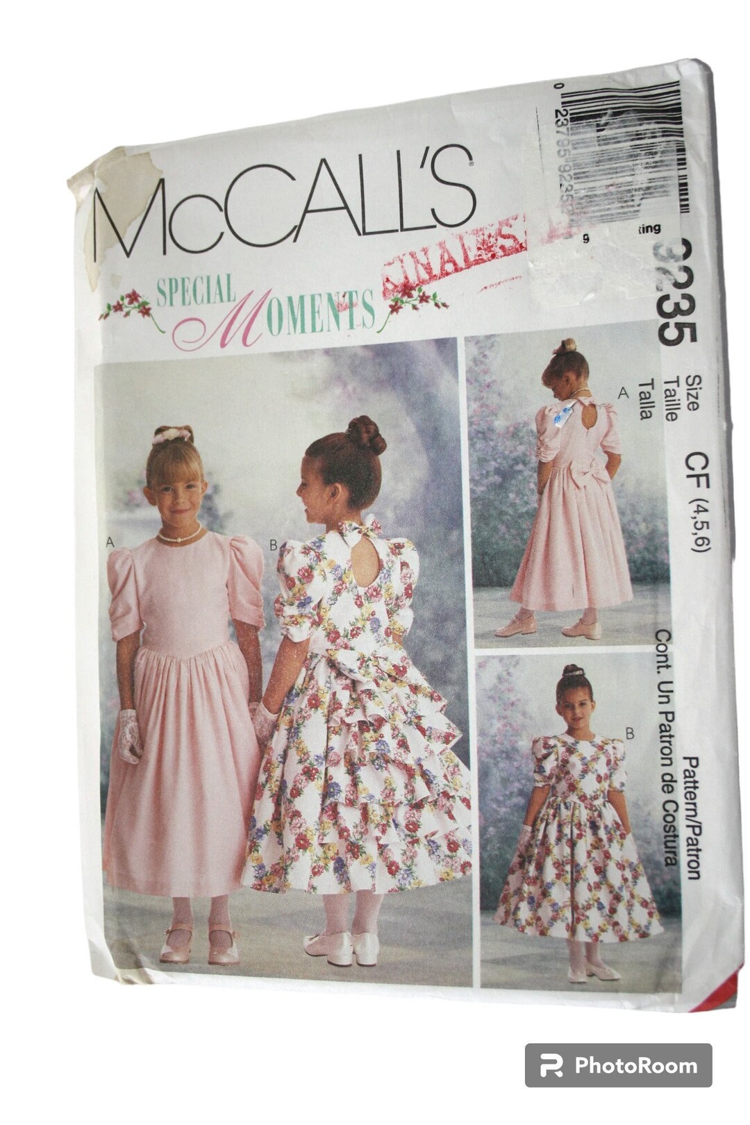 Girls Fancy Dress Pattern, Flower Girl Party Dress Ruffled Tier Back ...