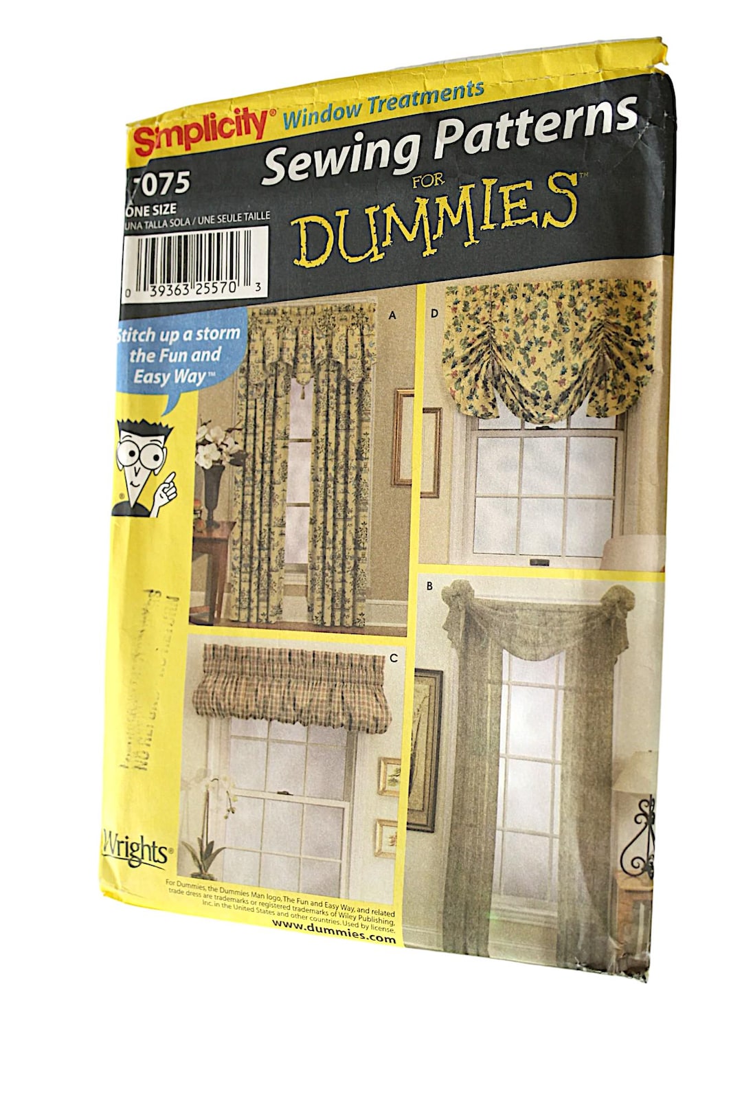 Sewing Patterns Window Curtains Drapes Side Panels Swag Ascot Pouf and ...