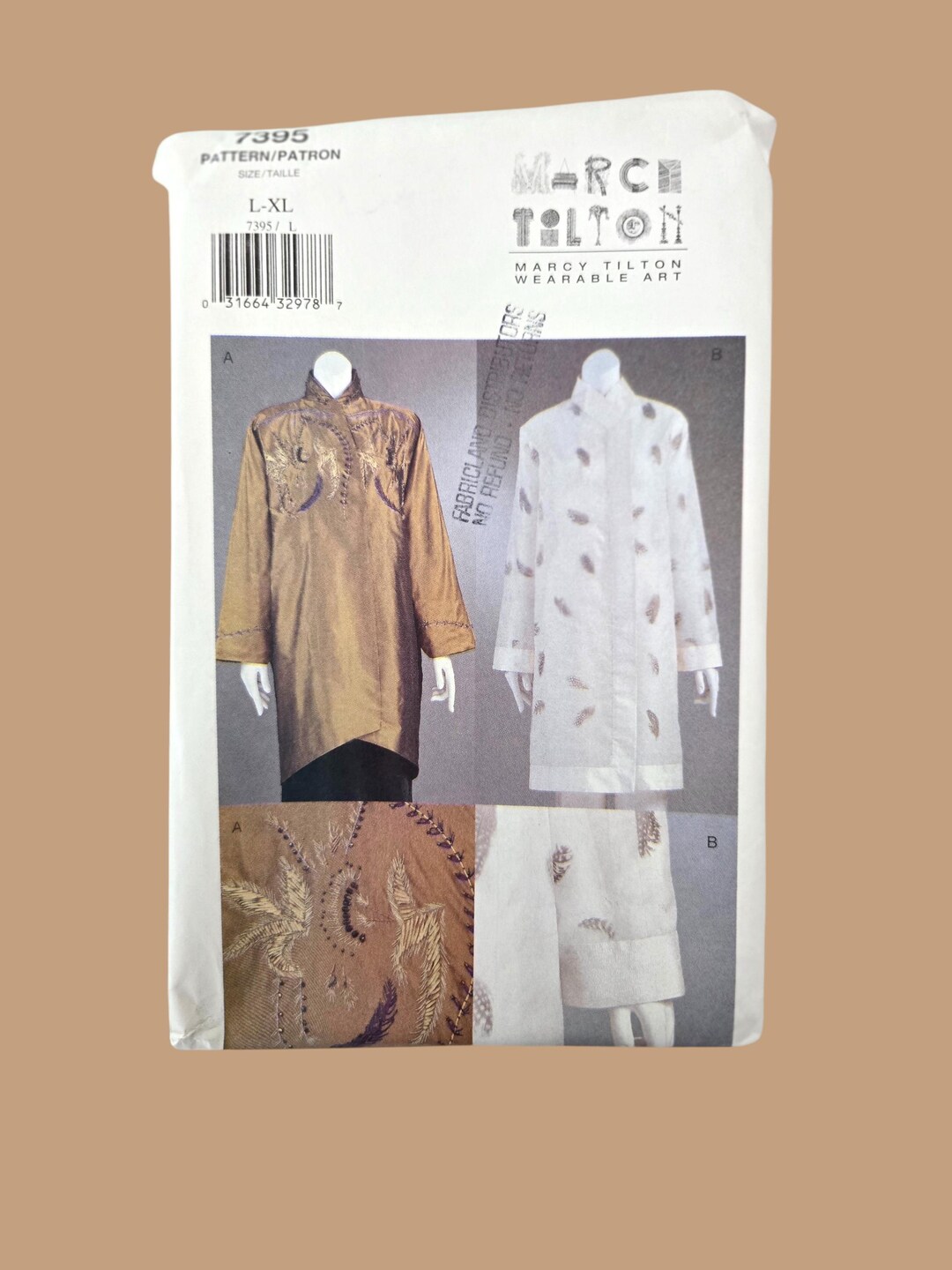 Marcy Tilton Jacket Sewing Pattern Asian Style L Xl, EASY Loose Fit ...