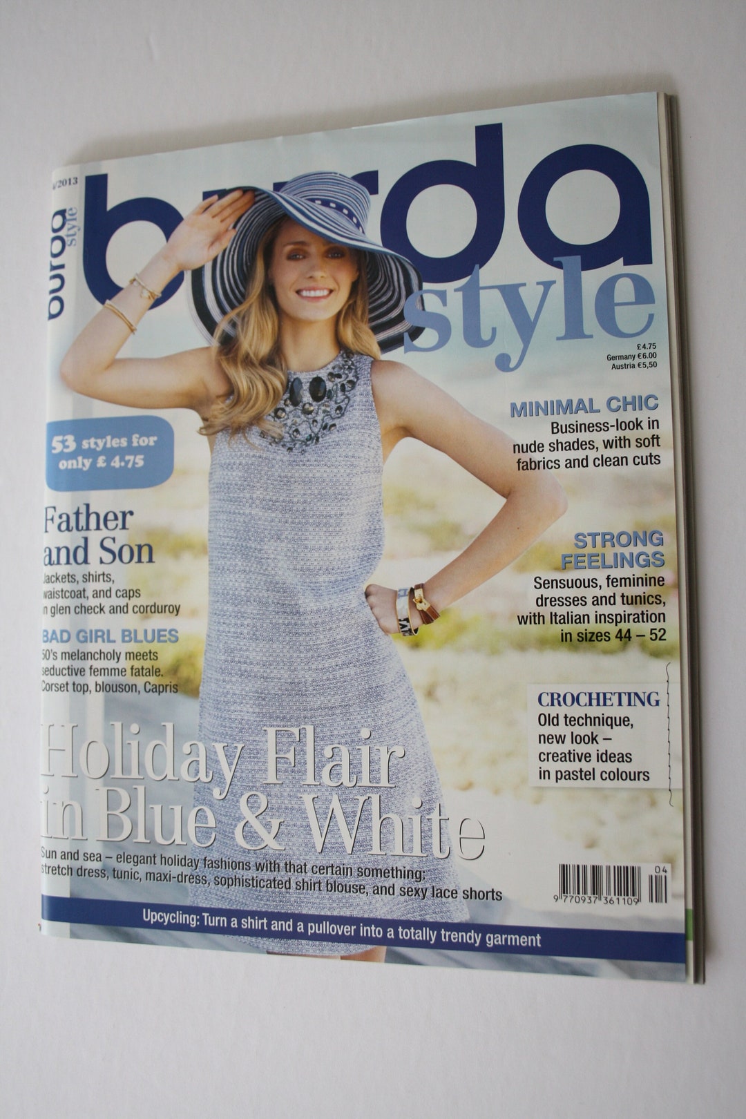 Burda Magazine STYLE Sewing Patterns ENGLISH Language April 2013 /4 ...