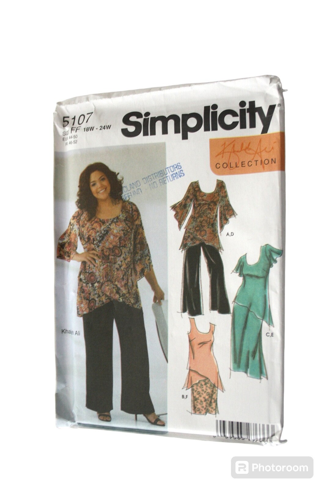 Khaliah Ali Collection Sewing Patterns Women's Plus Size 18W - 24W ...