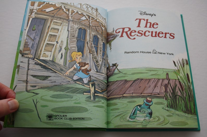The RESCUERS Disney Book Wonderful World of Reading vintage | Etsy