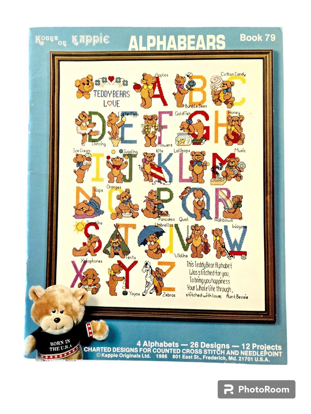 Kount on Kappie ALPHABEARS - 4 Alphabets Book 79 Counted Cross Stitch ...