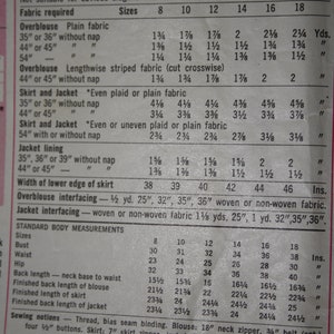 Womens 1960s Patterns Jacket and Skirt, Over Blouse Suit Size 12 Bust ...