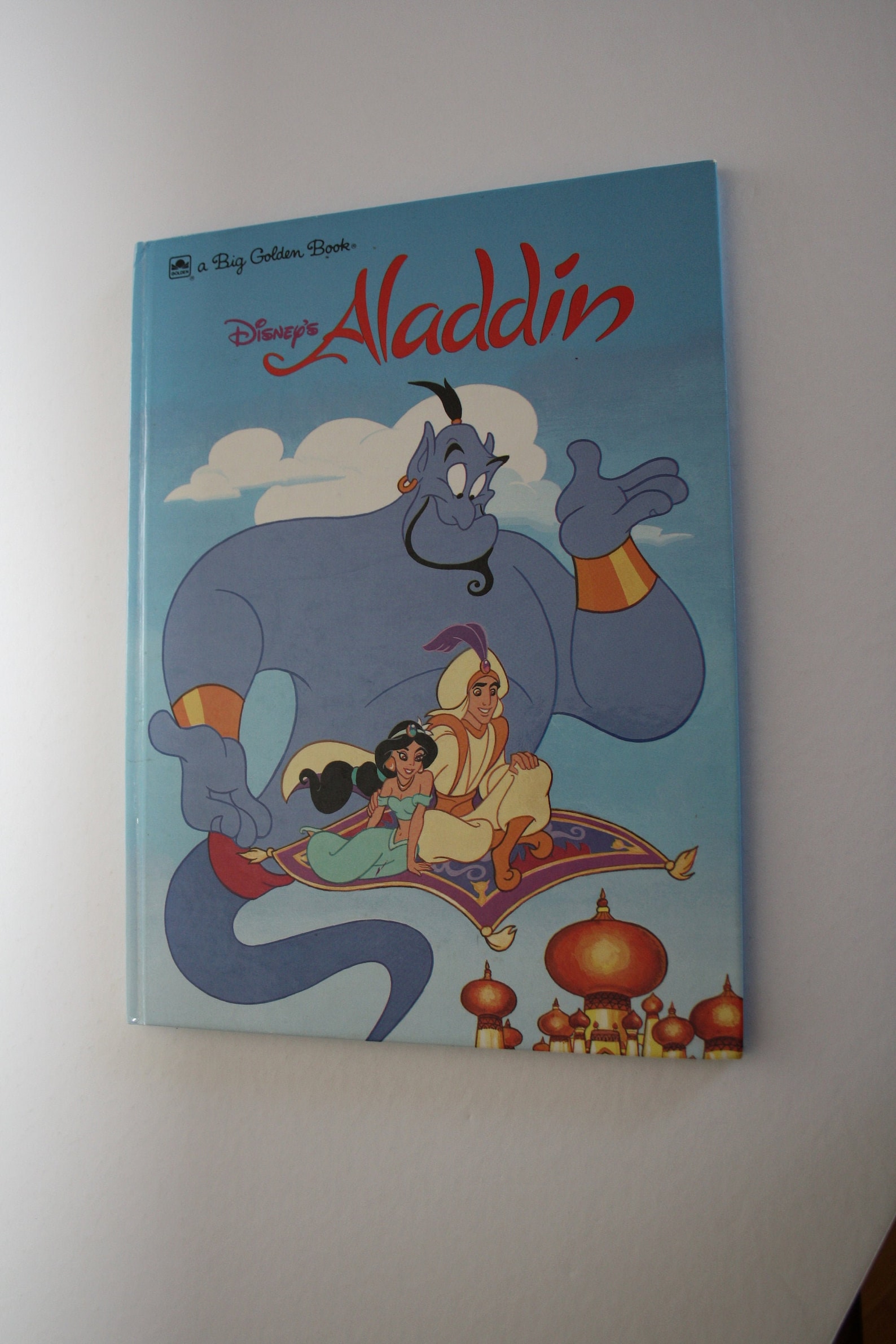 ALADDIN Walt Disney's Big Golden Book Vintage 1992 | Etsy