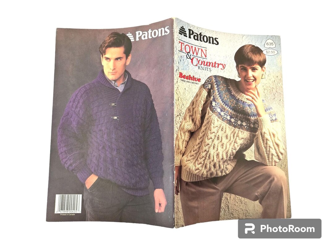 Patons 635 Beehive Knitting Patterns BOOK Town and Country Knits ...
