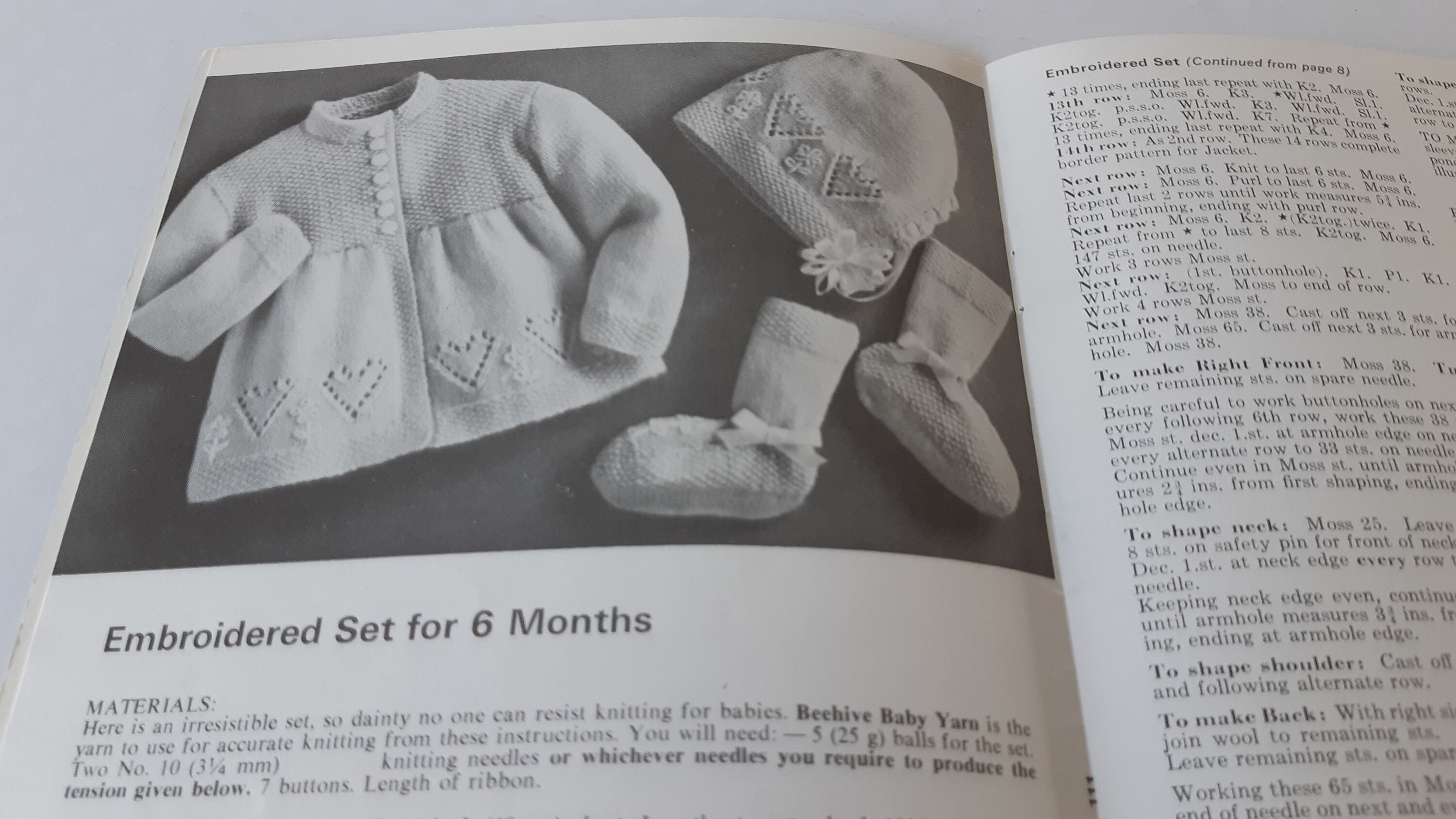 Baby Knitting Pattern BOOK, Beehive Patons 111, Nursery Styles, Size 3 ...
