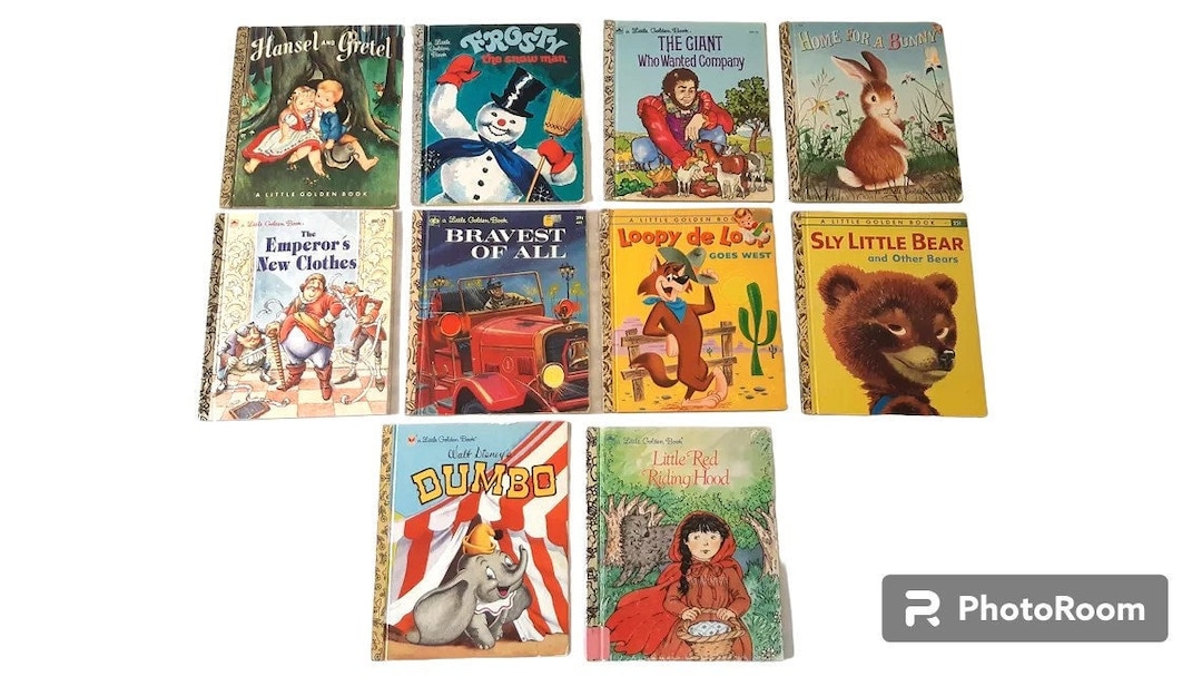 VERY Vintage Little Golden Books for Toddlers Children SET of 10 Books ...
