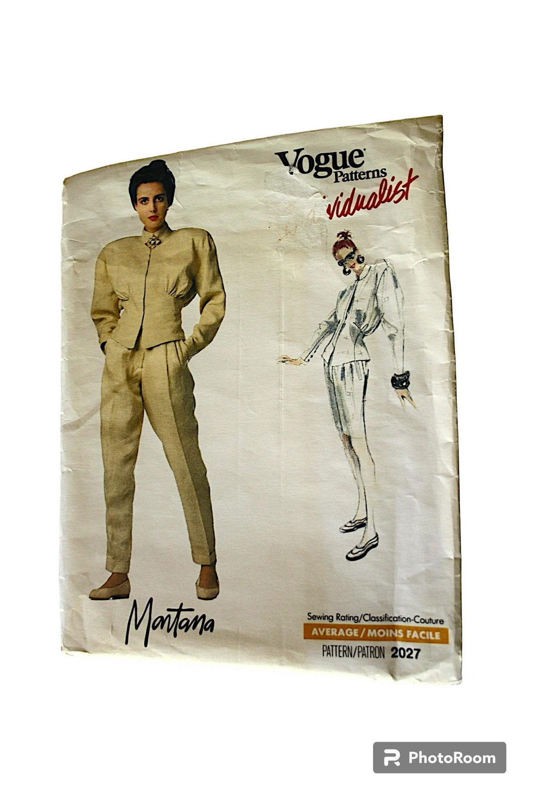 Vogue 2027 MONTANA Individualist Pattern Womens Pants Skirt Top Size 8 ...