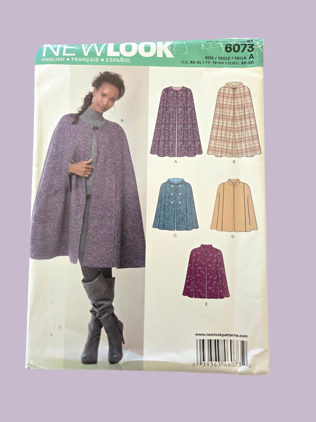 Womens CAPE Sewing Pattern Size 6 to 24 Cape Length Variations and ...