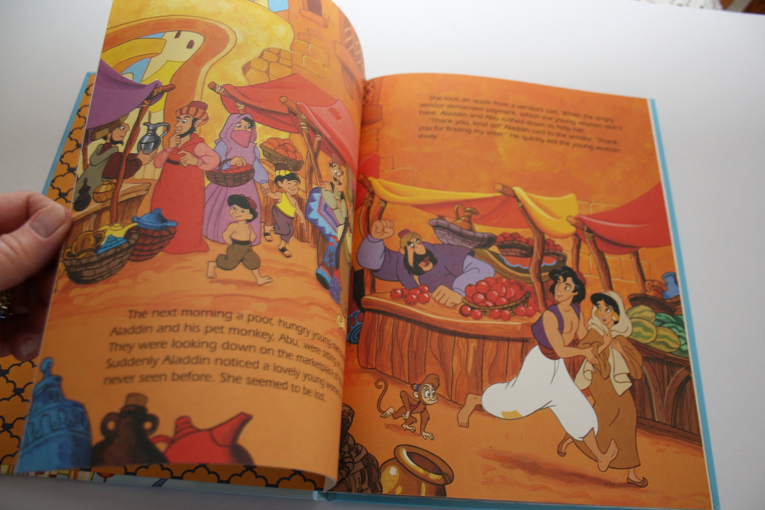 ALADDIN Walt Disney's Big Golden Book vintage 1992 | Etsy