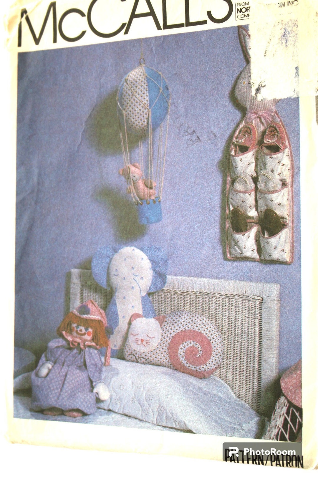 Pajama Bag Pattern, Shoe Bag, Balloon Basket Wall Hanging, Stuffed ...
