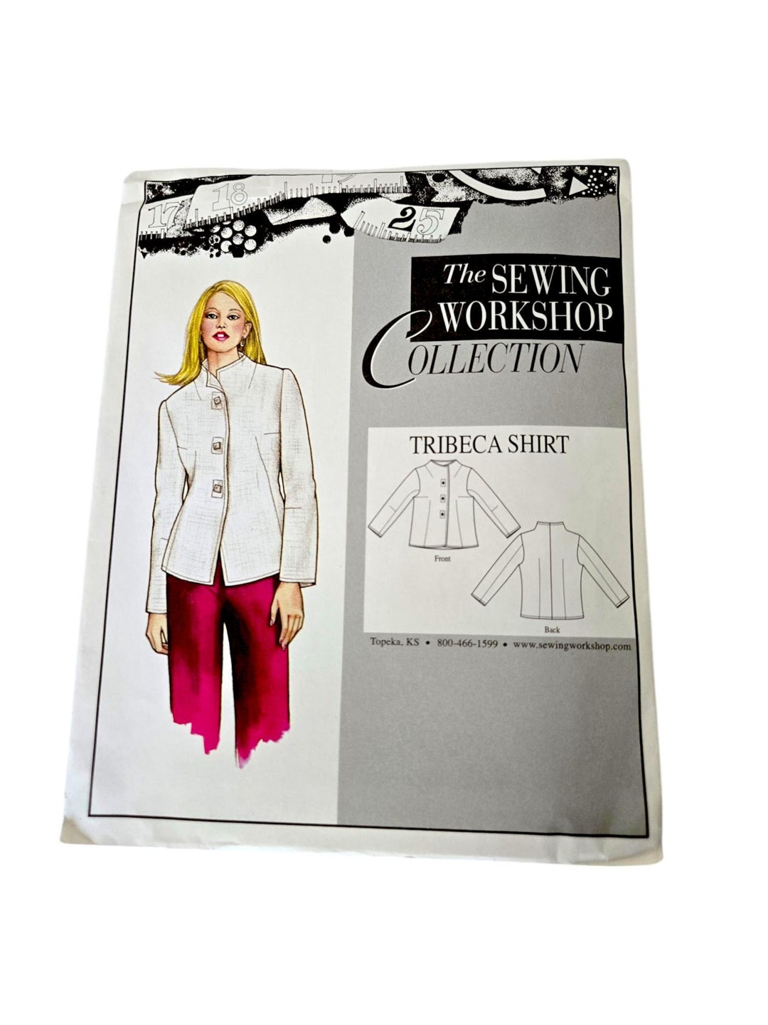 The Sewing Workshop Pattern TRIBECA SHIRT or JACKET Womens Size 6 8 10 ...