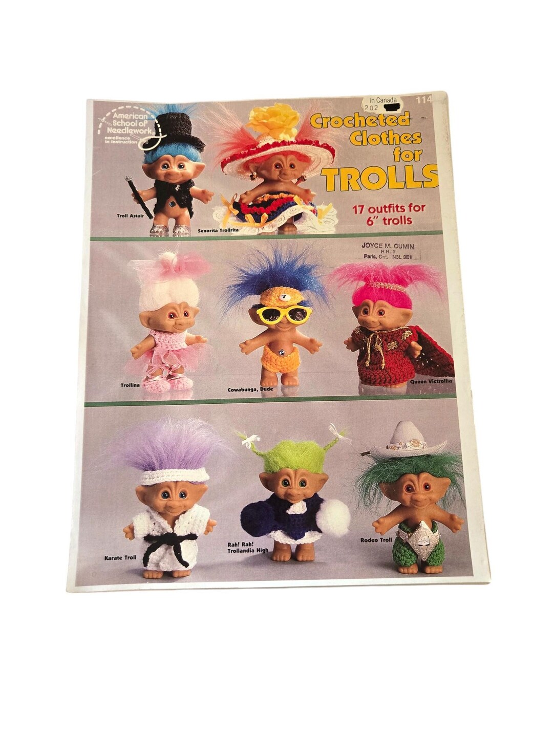 Patterns Crocheted Clothes for Trolls 17 Outfits for 6" Trolls ...