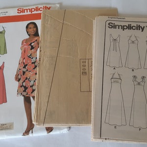 Halter Dress Pattern Women's Regular AND Petite Size 14 16 18 20 Dress ...