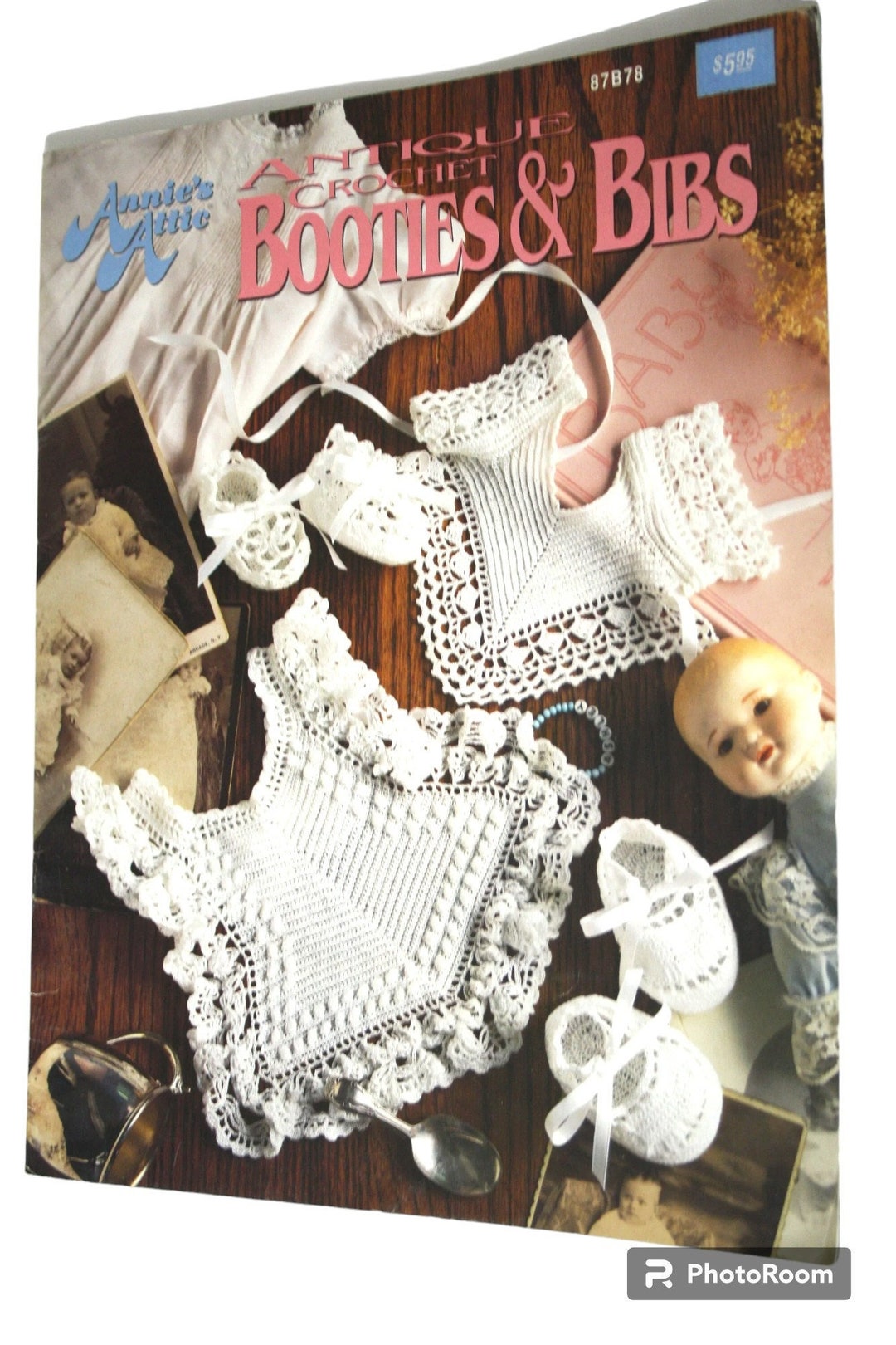 ANTIQUE Crochet Booties and Bibs Baby Accessories From the 1800s 19th ...
