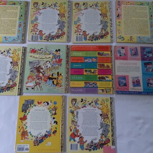 VERY Vintage Little Golden Books for Toddlers Children SET of 10 Books ...