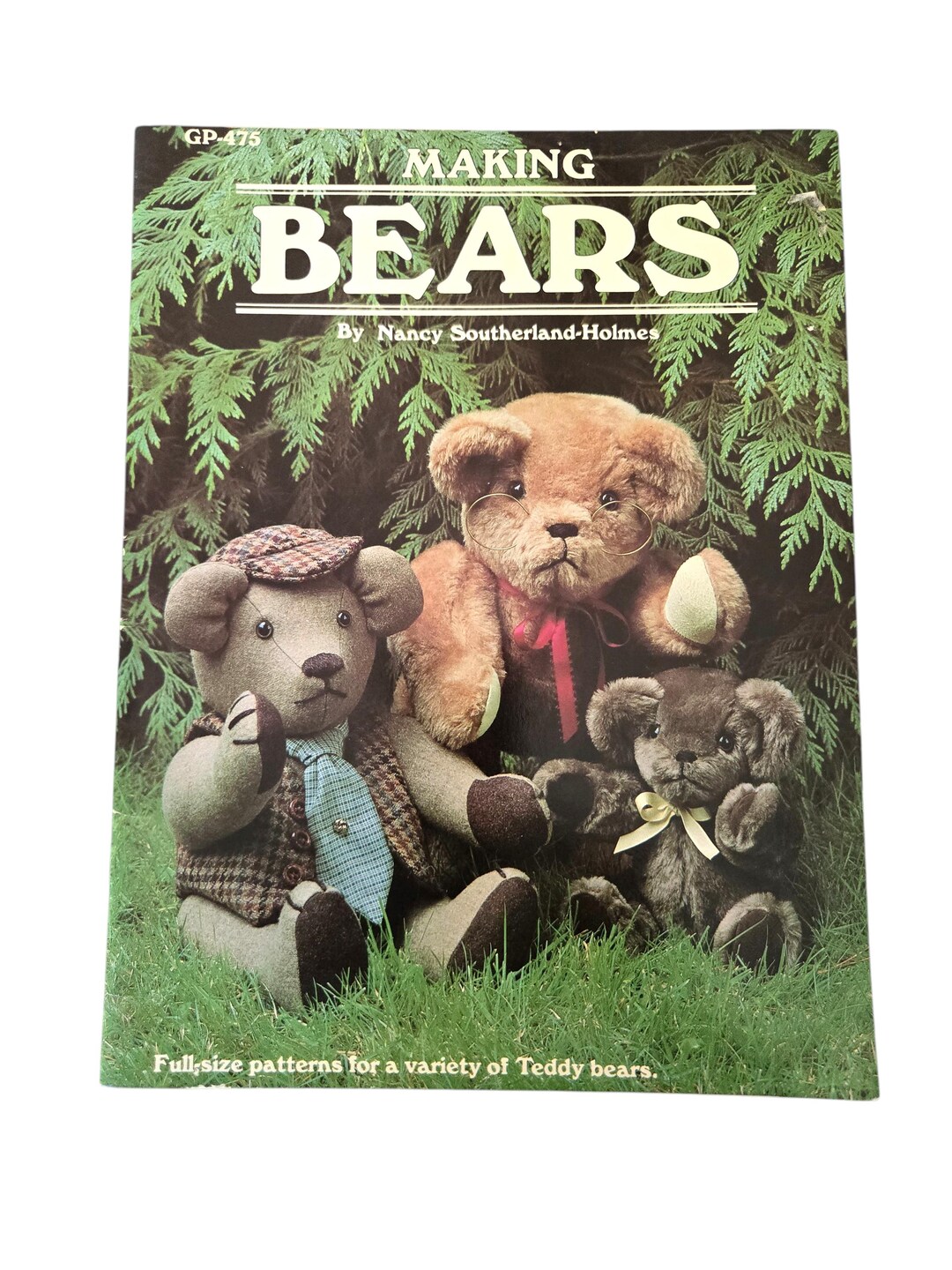 STUFFED BEAR Sewing Patterns Full Size for Teddy Bears by Nancy ...