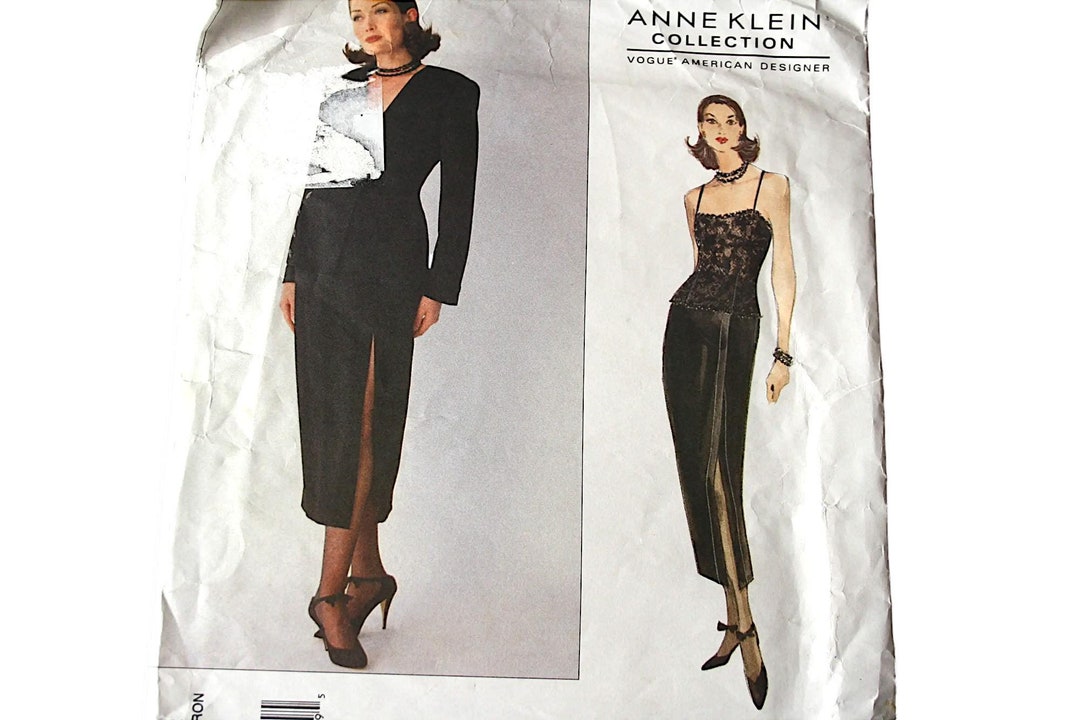Anne Klein Evening Wear Sewing Pattern: Vogue 1262, Size 12-16 UNCUT - Etsy