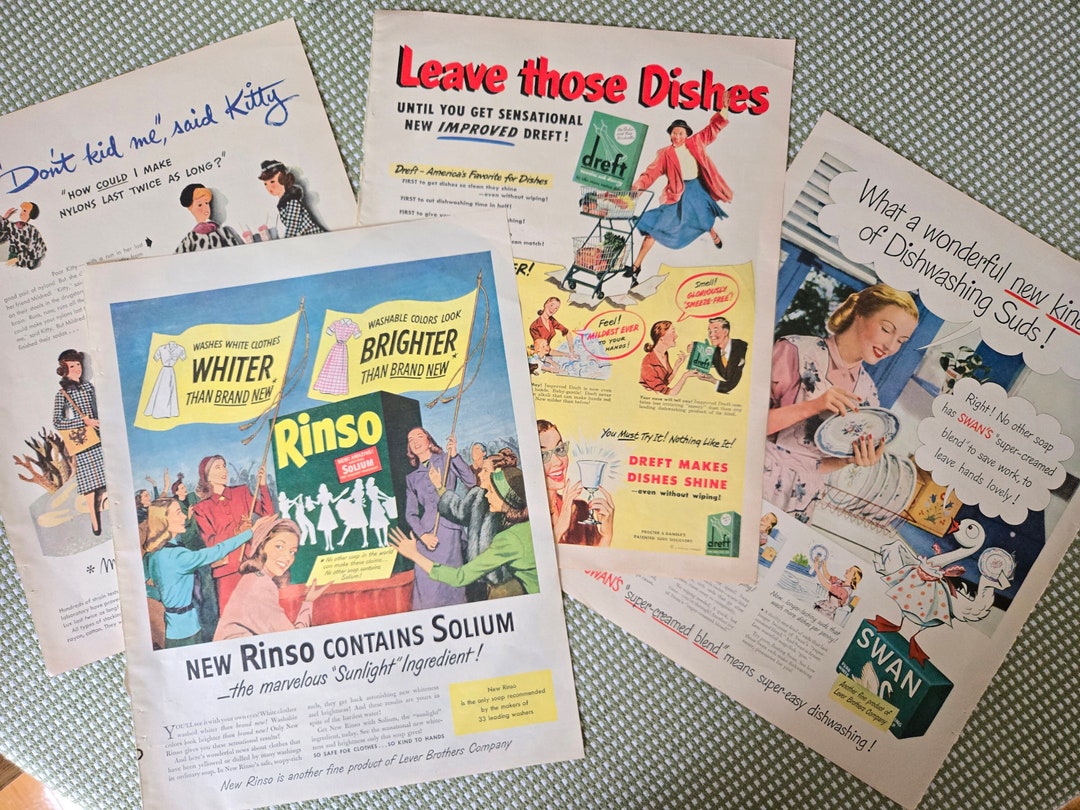 1940s Magazine Ads Antique SOAP Ads /laundry Soap /dish Soap Ads Set of ...