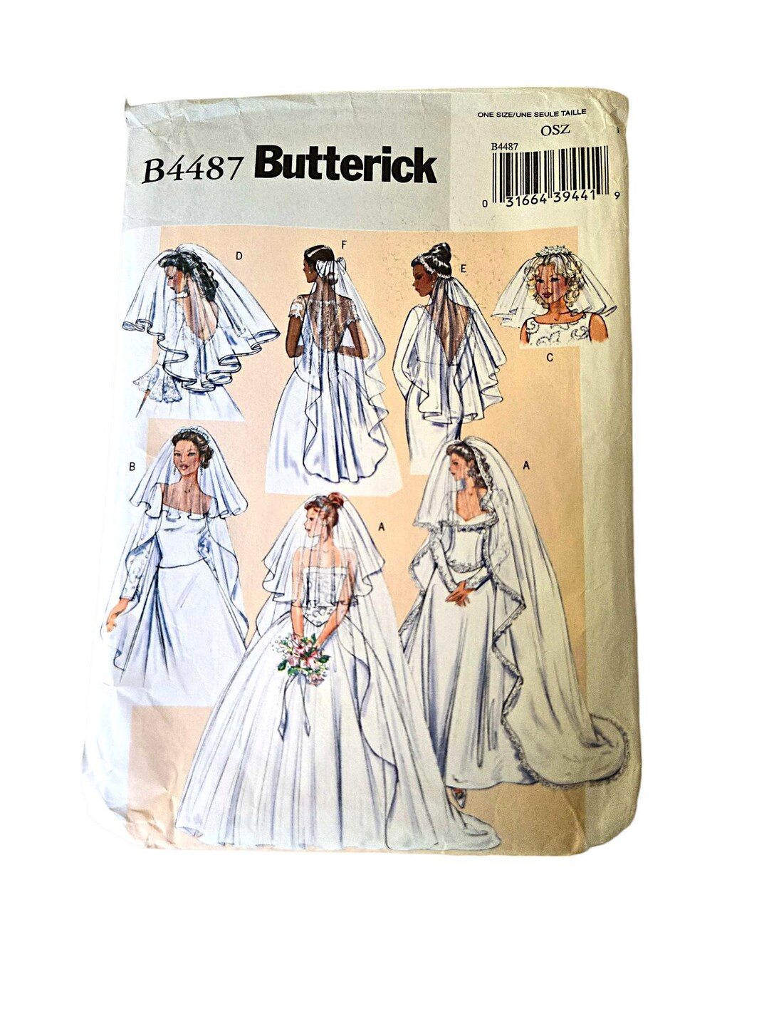 WEDDING VEIL Patterns 7 Styles Long, Medium and Short Veils Including ...