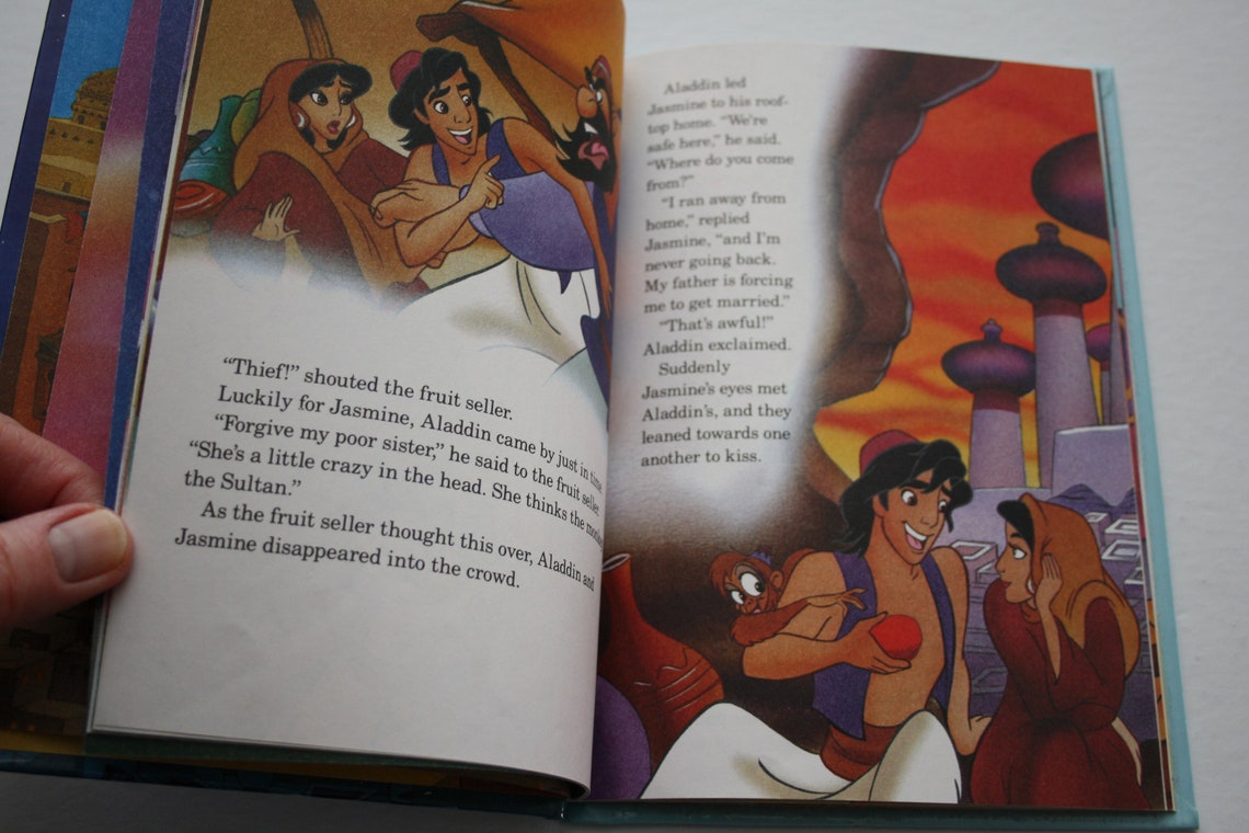 Aladdin Disney Book Wonderful World of Reading Vintage 1993 - Etsy