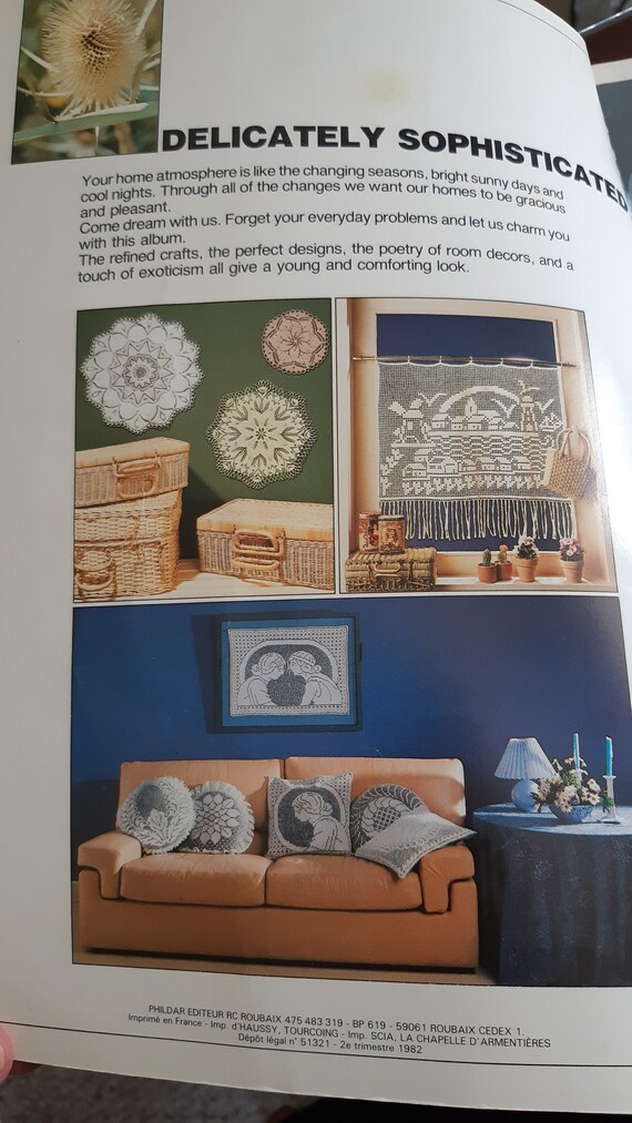 Phildar CROCHET Patterns Home Decoration the Charm of - Etsy