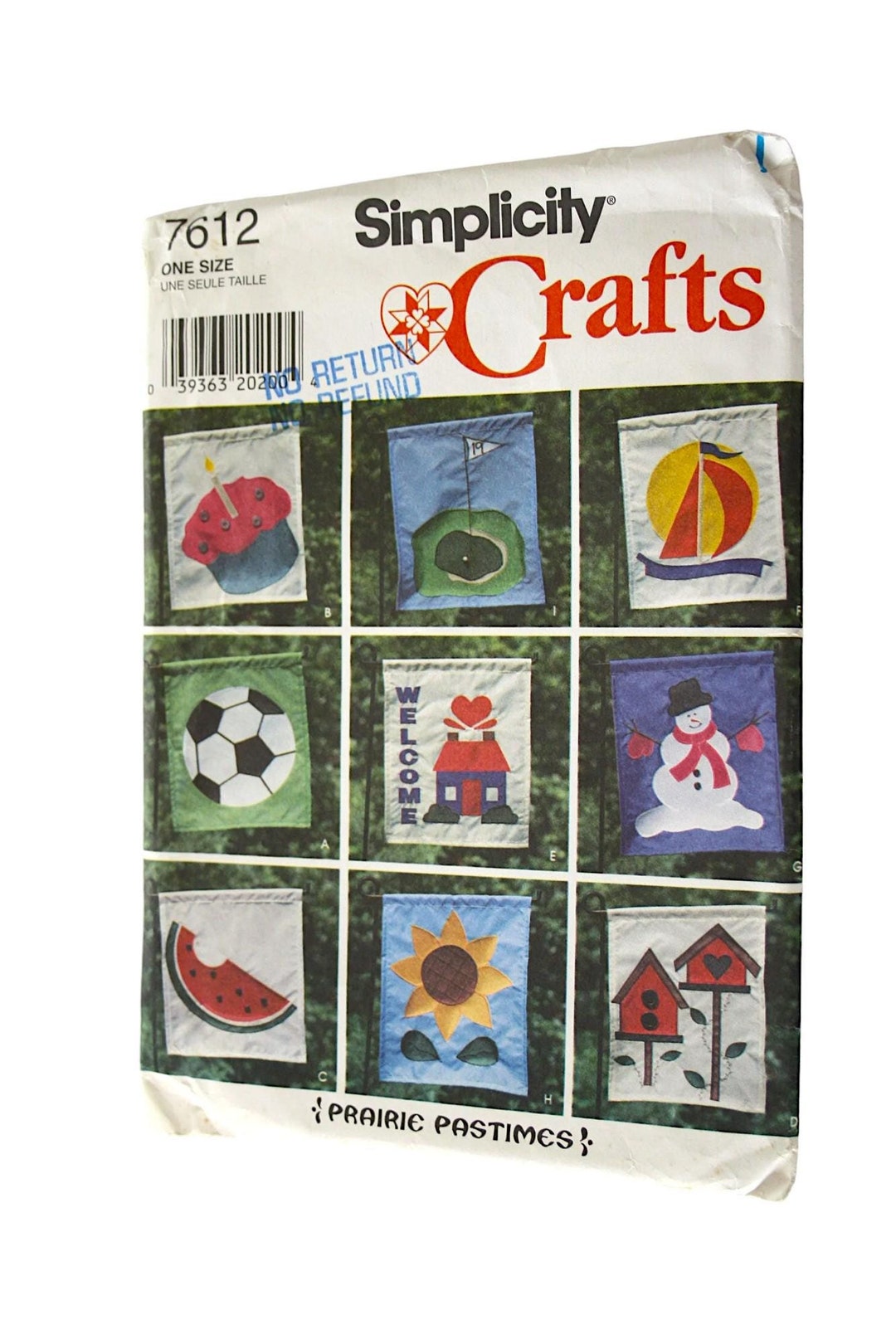 Lawn and Garden Flag Patterns Outdoor - APPLIQUE Soccer, Cupcake ...