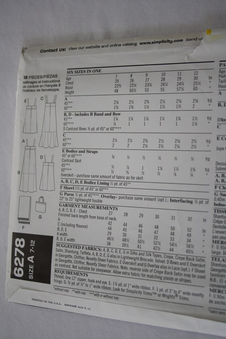 Evening Wear Sewing Patterns Girls Teens Size 7 - 14 Dress SHAWL PURSE ...