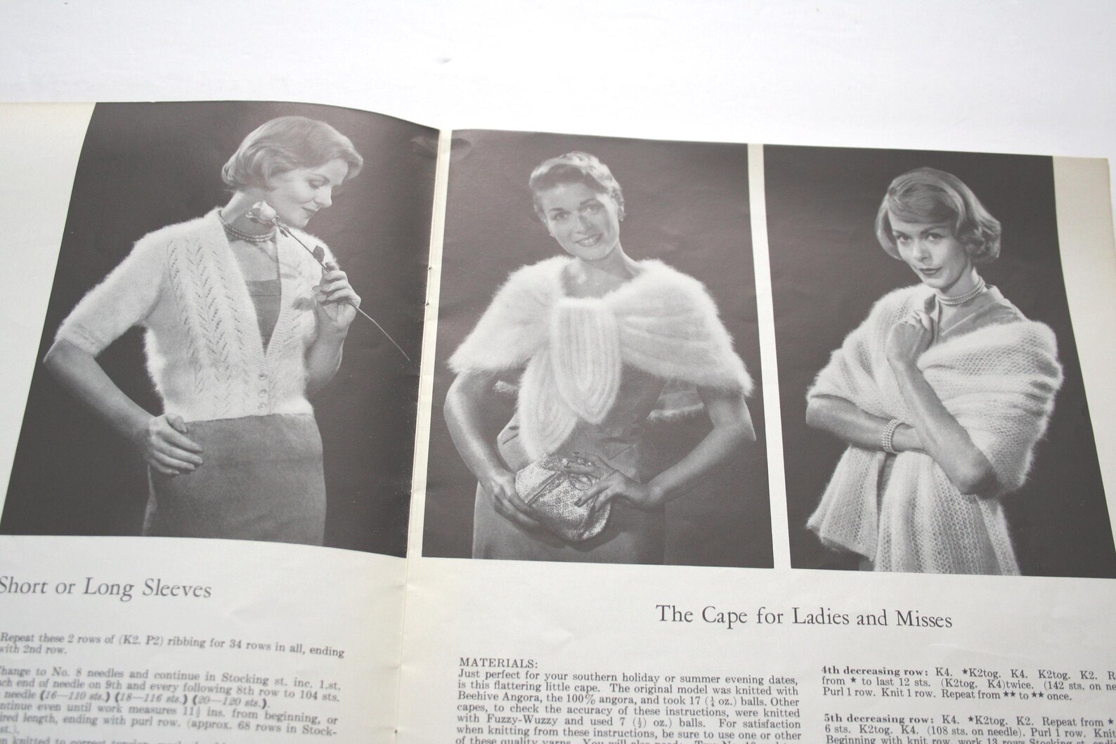 Angora Knitting Patterns ANGORAS by Beehive Book 85 Series, Make Angora ...