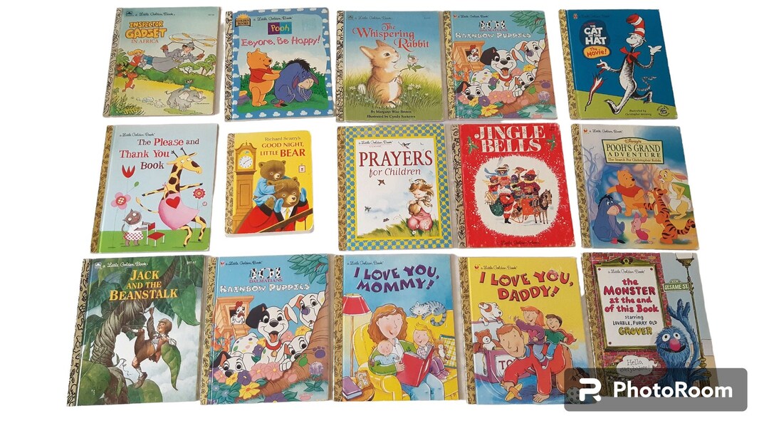 Vintage Little Golden Books for Toddlers Children SET of 15 Assorted ...