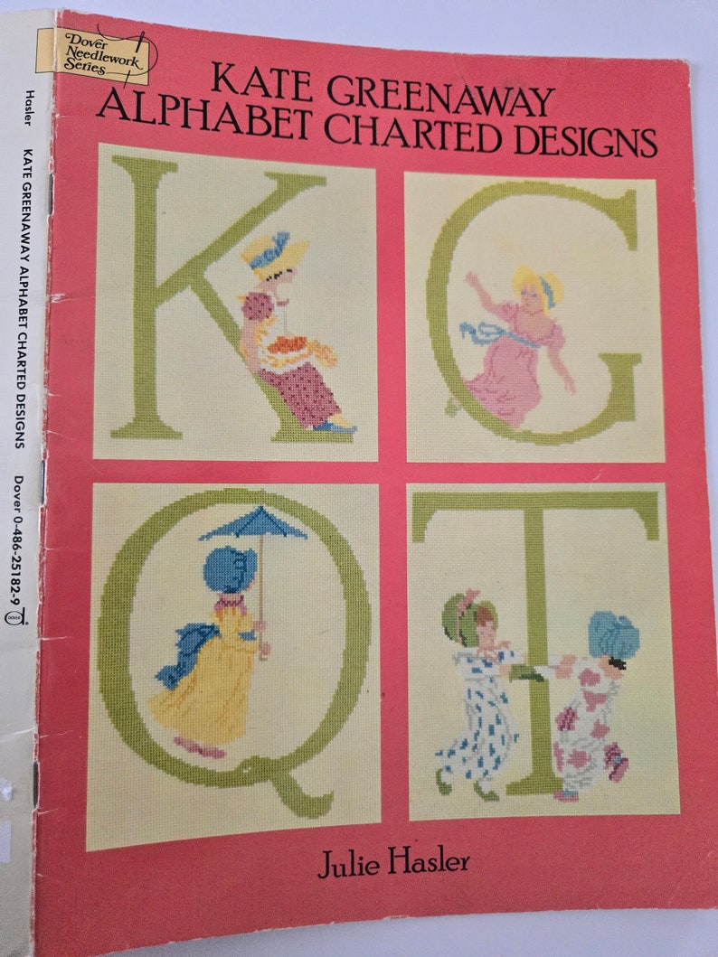 ALPHABET Cross Stitch Pattern BOOK by Kate Greenaway Alphabet Chartered ...