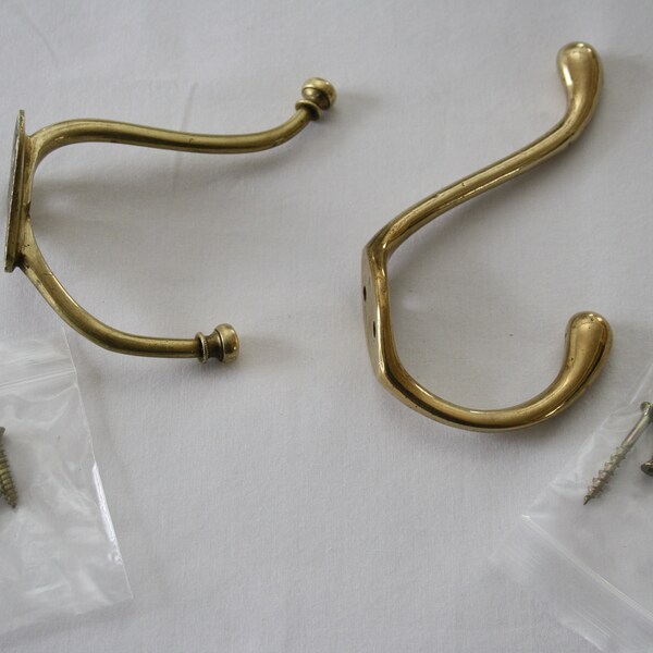 Solid Brass Hooks - Etsy
