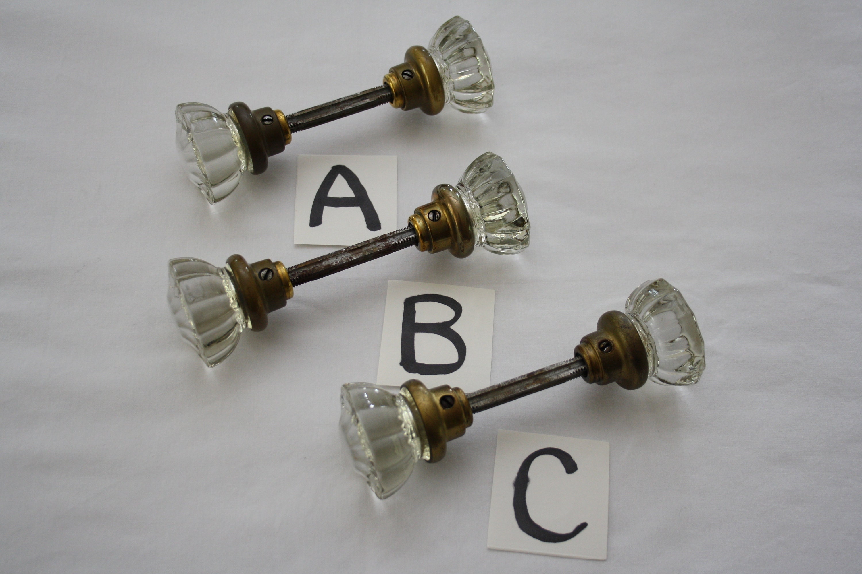 Vintage Crystal Door Knobs