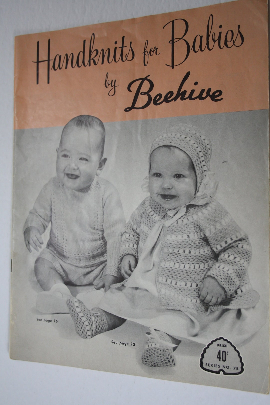 Beehive Book 78 Patons Handknits for Babies WONDERFUL Knitting and ...