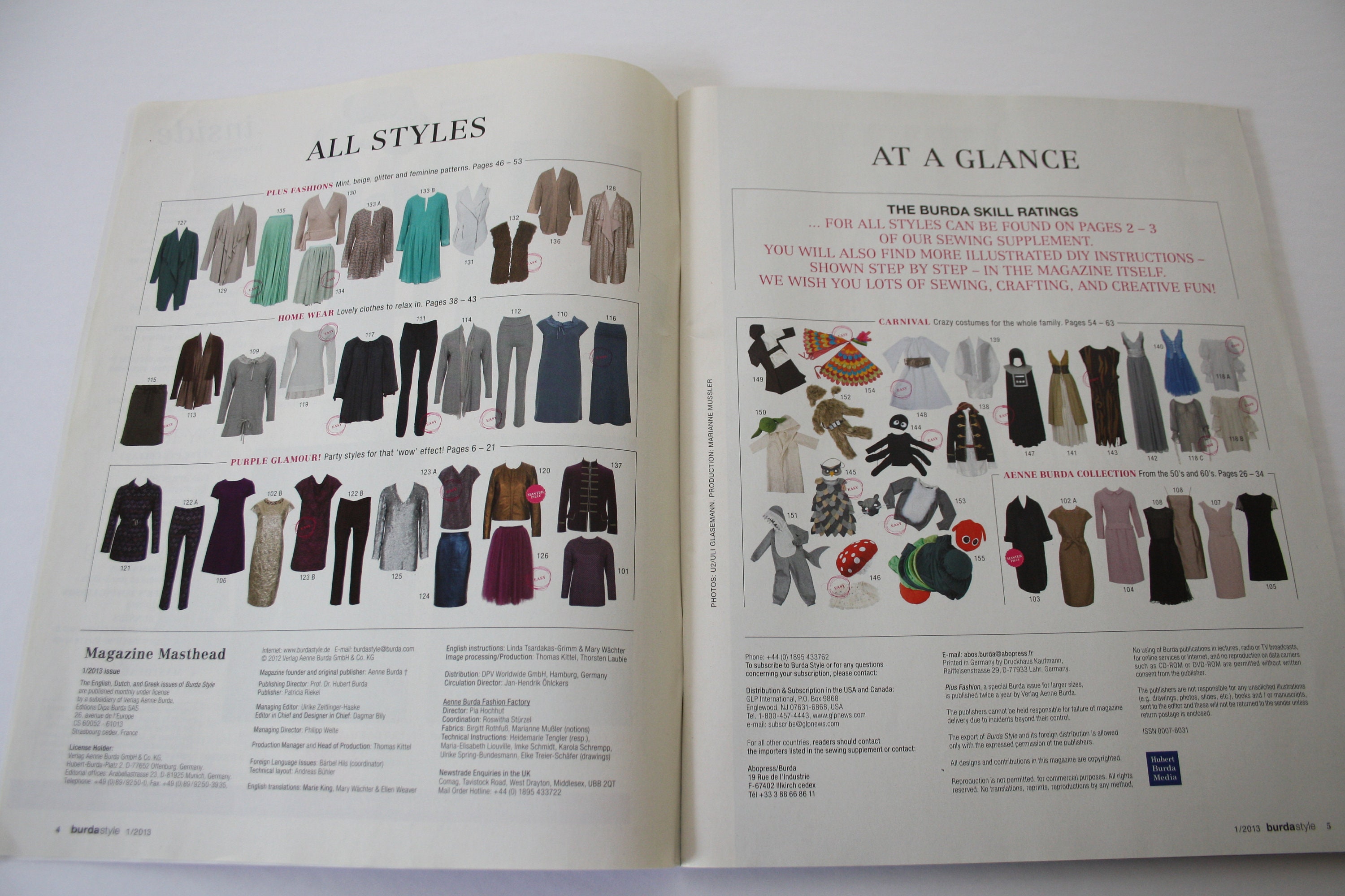 Burda Magazine STYLE Sewing Patterns English Language Burda - Etsy Canada